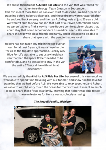 Wheelchair-Accessible Van Rental Assistance Program’ – ALS Ride For Life